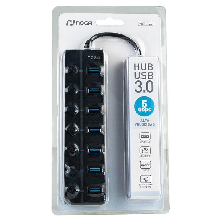 HUB USB 7 Puertos 5 Gbps - Noganet